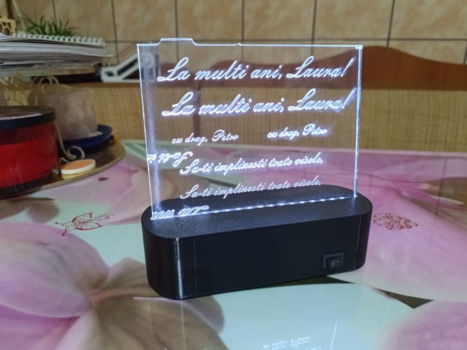 Baza LED pentru lampi 3D Iasi • OLX.ro