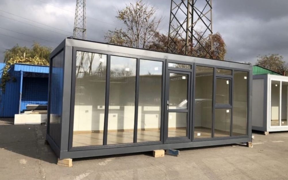 Container birou Container vitrina Containere santier magazin vitrat ...