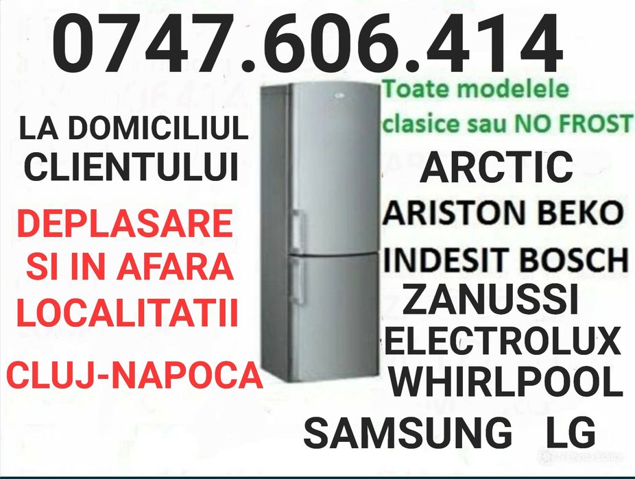 Reparatii frigidere la domiciliul clientului Cluj-Napoca • OLX.ro