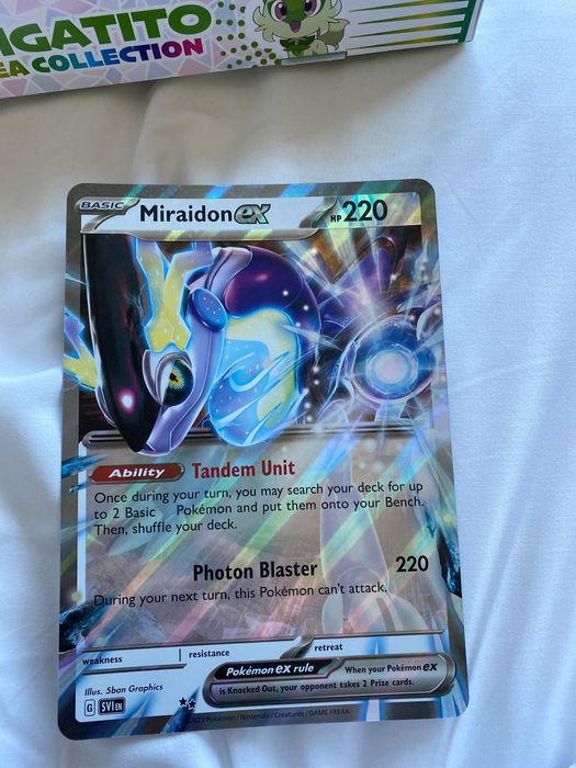 Pokémon jumbo card Miraidon ex редкий - Коллекционирование Астана на Olx