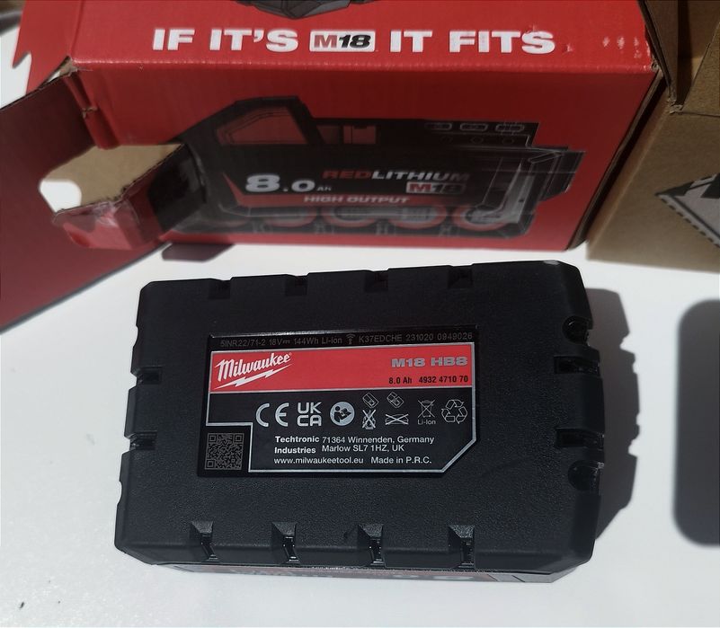 Acumulator Milwaukee M18 8.0Ah HIGH OUTPUT nou ORIGINAL Iasi • OLX.ro