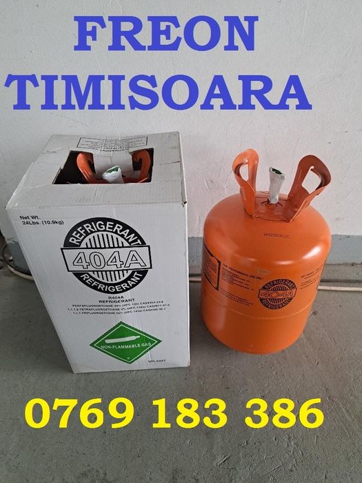 Freon r410a r404a r407c r32 r507 butelie refrigerant inclusa Timisoara • OLX.ro