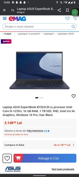 Laptop asus Expertbook Cunesti • OLX.ro