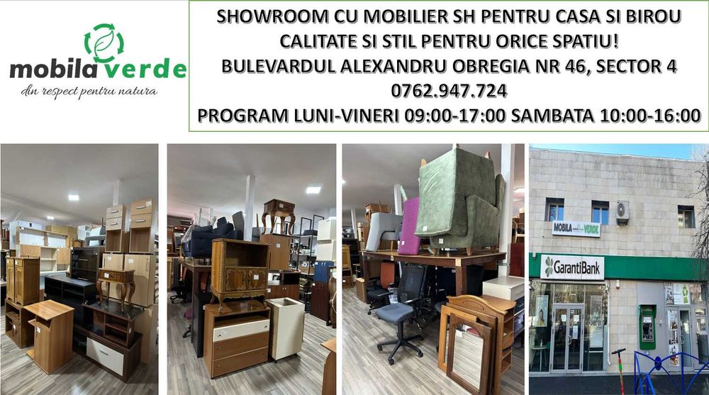 Magazin Mobila Second-Hand; Showroom cu mobila pentru casa si birou ...
