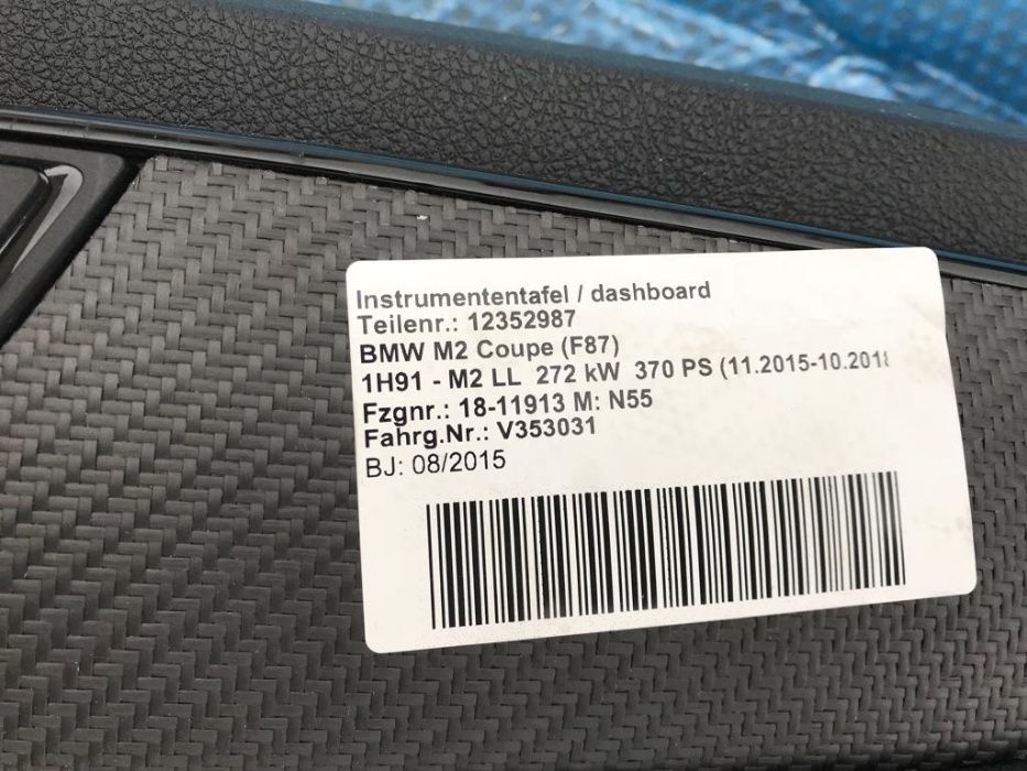 BMW X5 F15 G32 F87 M2 F10 E60 F25 G30 F30 plansa bord head up display ...