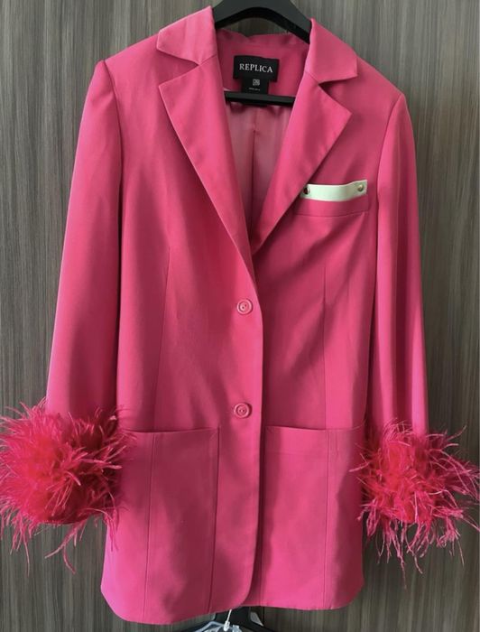 Сако, рокля Replica естествени пера гр. Плевен Мара Денчева • OLX.bg