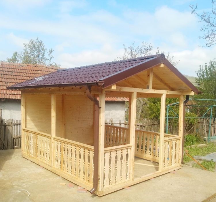 Foisoare de gradina terase pergole cabane din lemn Buzau • OLX.ro