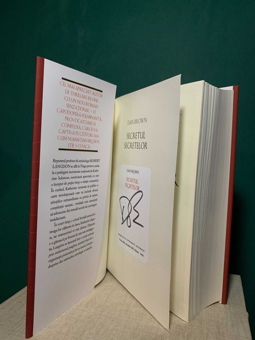 Carte CU AUTOGRAF „Secretul Secretelor”, Dan Brown Bucuresti Sectorul 1 ...