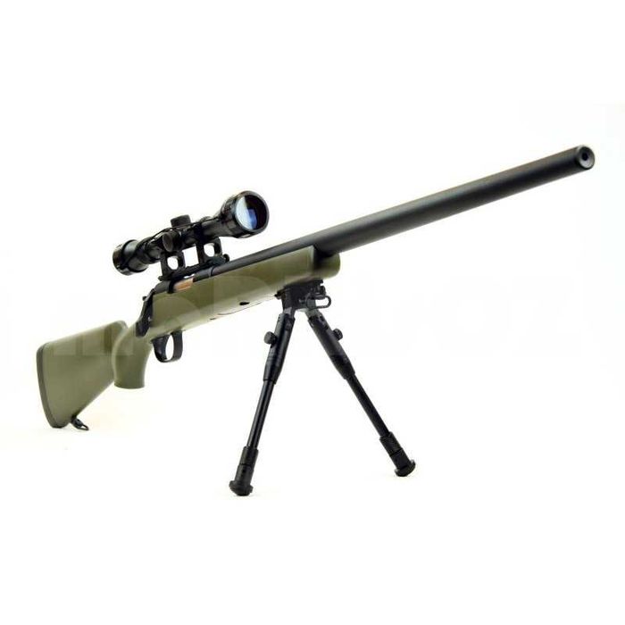 PUSCA cu aer comprimat Airsoft + Munitie (Luneta Inclusa!) Arc - ARMA ...