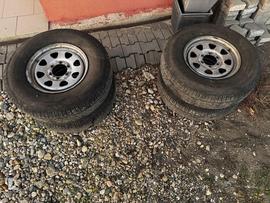 Jante tabla+anvelope noi M+S YOKOHAMA 235/80R16 Nissan Patrol Toyota ...