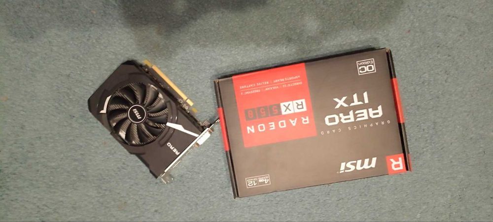 Видео карта,използвана MSI rx 550 4gb OC,с един вентилатор,перфектна ...