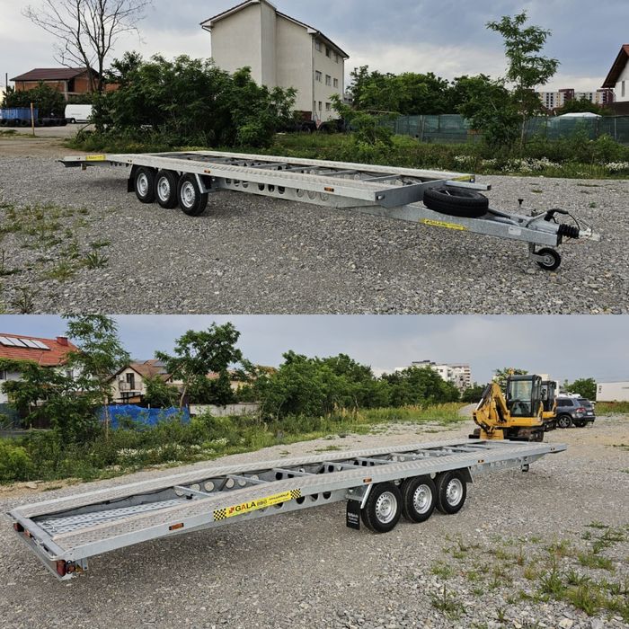 Trailer/Platforma auto/Trailer dublu/Trailer 2 pozitii/ Gala BBG 8.5m ...
