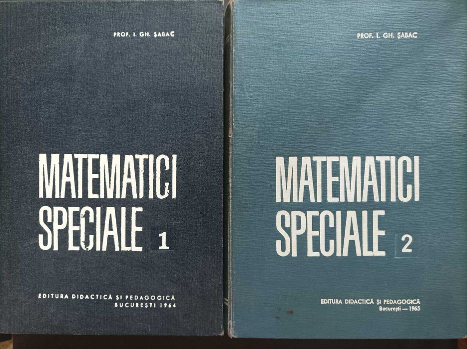 Manual universitar "Matematici speciale" Bucuresti Sectorul 1 • OLX.ro