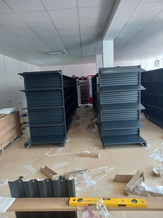 Rafturi metalice gri antracit noi Buzau • OLX.ro