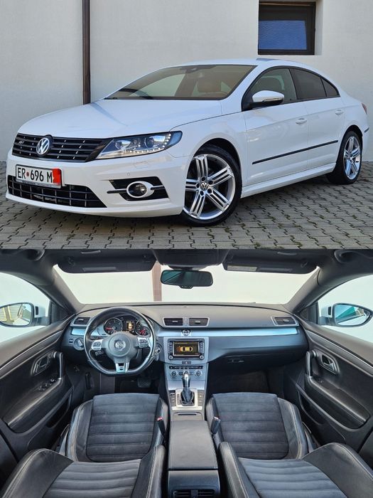 Vw Passat CC R-Line 2.0d 177cp Alb Automat DSG Distronic Side Asisst ...
