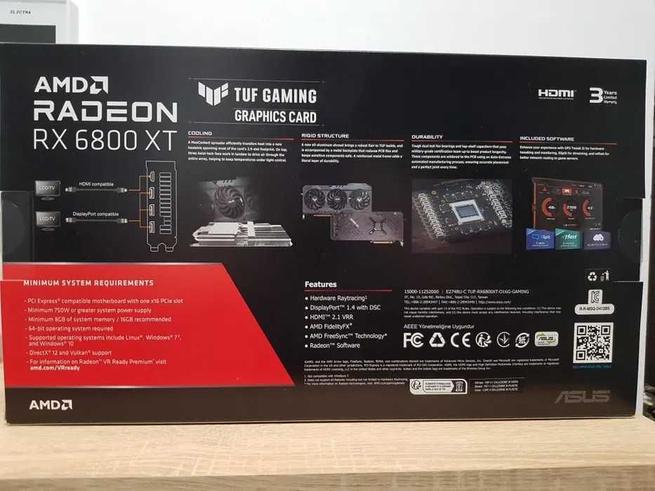 Placa video RX 6800 XT OC 16GB ASUS TUF - NOU Satu Mare • OLX.ro