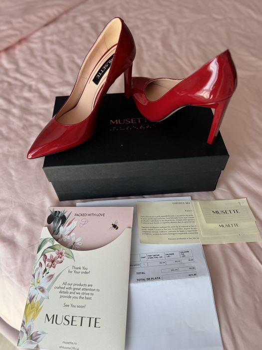 Pantofi stiletto musette Noi Harman • OLX.ro