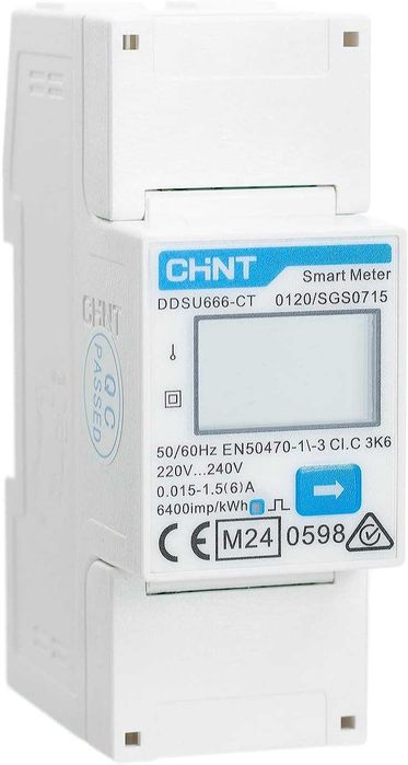 Contor de energie CHINT DDSU666-CT monofazat DIN35mm, 1,5(6) A Cugir ...