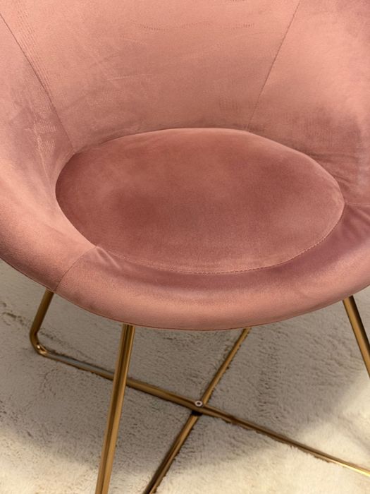 Scaun tapitat pentru living, catifea roz Bucuresti Sectorul 6 • OLX.ro