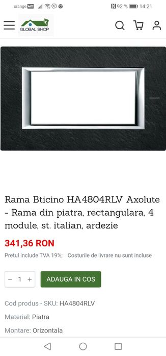 Rama bticino Axolute piatra Galati • OLX.ro