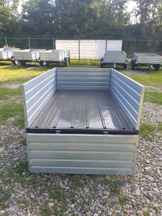 Remorca Noua L- 2.15m cu Foi De Arc si telescop!! Carte RAR si Prelata ...