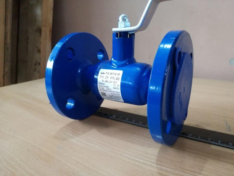 Кран шаровый Temper DN15 PN40 - DN150 PN16 фланцевый под задвижку: 280 ...