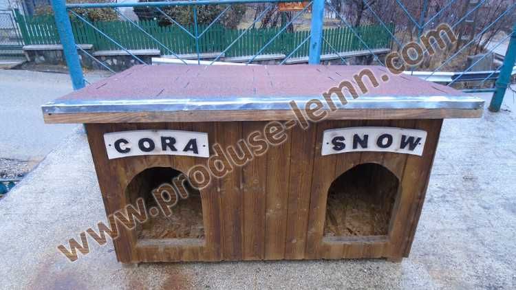Cusca,cotet caine din lemn,izolat termic - Model Dublu Campina • OLX.ro