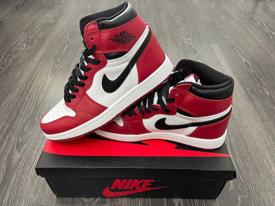 Adidasi/Sneakersi Jordan 1 Chicago red Produs nou calitate luxury ...