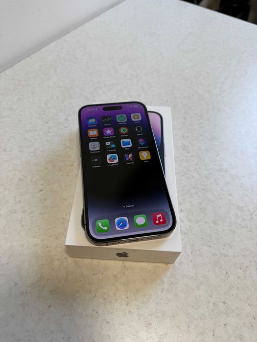 Iphone 14 Pro Deep Purple 256GB Unlocked, Husa Piele Apple, Full Box ...