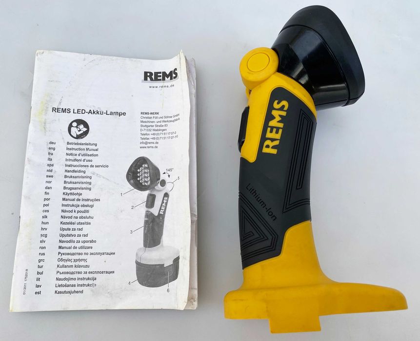 REMS - LED акумулаторен фенер 14.4V гр. Шумен Добруджански • OLX.bg