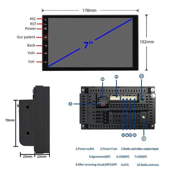 Navigatie universala 2din 2 din Android Bluetooth Usb Gps Waze Youtube Bucuresti Sectorul 4 • OLX.ro