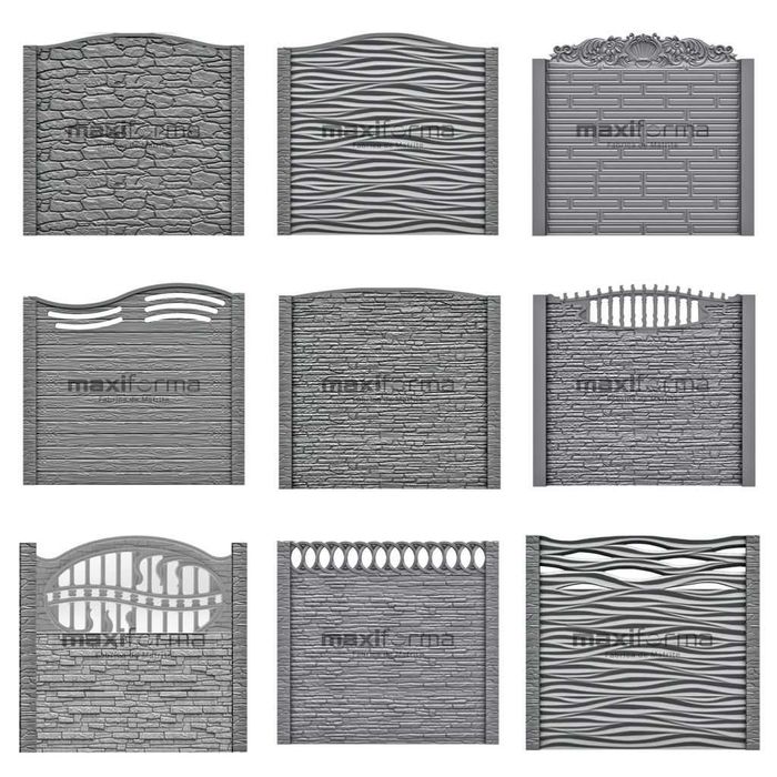 Forme gard beton din plastic ABS HIMPACT! Rezista 500 Turnari! Paulesti ...