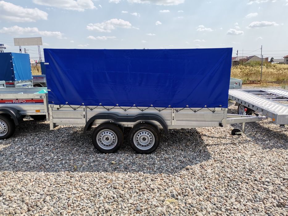 Remorca Auto Oferta 750 Kg Dublu Ax Cu Prelata Cargo Platforma Atv ...