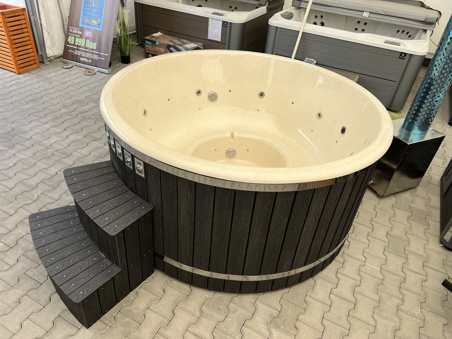 Ciubar Fibra De Sticla HIBRYD - Electric si pe Lemne - Wood Spa ...