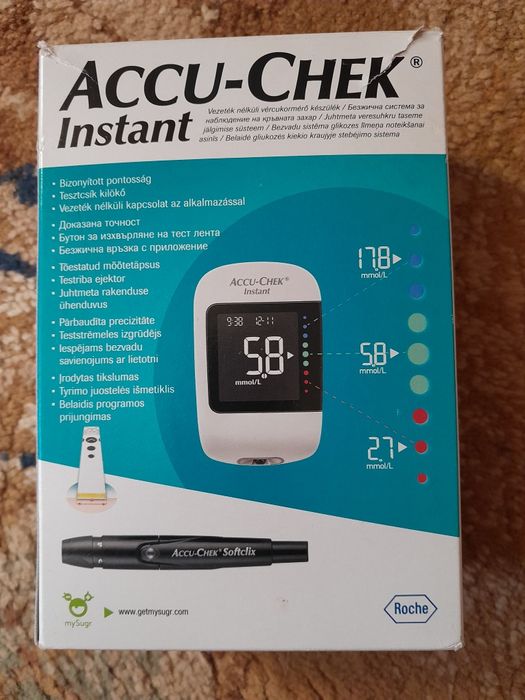 Глюкомер Accu Chek Instant гр Поморие • Olx Bg