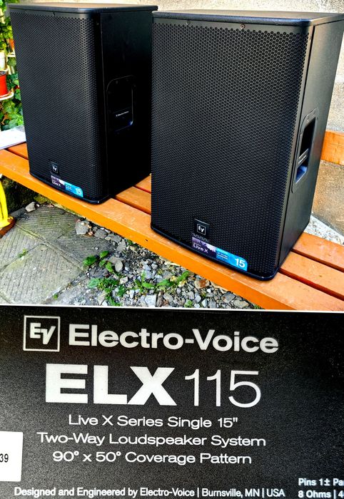 Electro-Voice ELX115 + IRNI DL1000 + СТОЙКИ + КАБЕЛИ + КАЛЪФИ гр ...