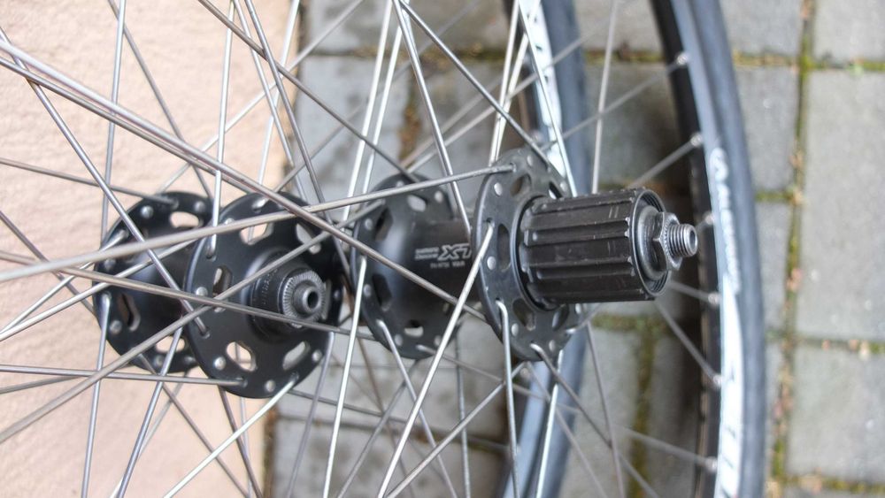 Vand roti bicicleta 26", butuci Shimano Deore XT, pt. frane disc Sibiu ...