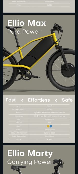 Bicicleta electrica ellio max 1.500 w putere Pascani • OLX.ro