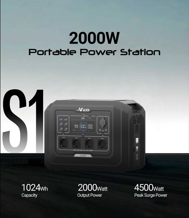 2000W Генератор за ток без гориво VITO S1 Power Station гр. Хасково ...