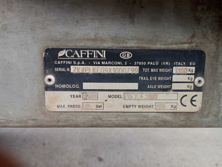 Instalatie de erbicidat CAFFINI POLY FARM TPF Scheia • OLX.ro