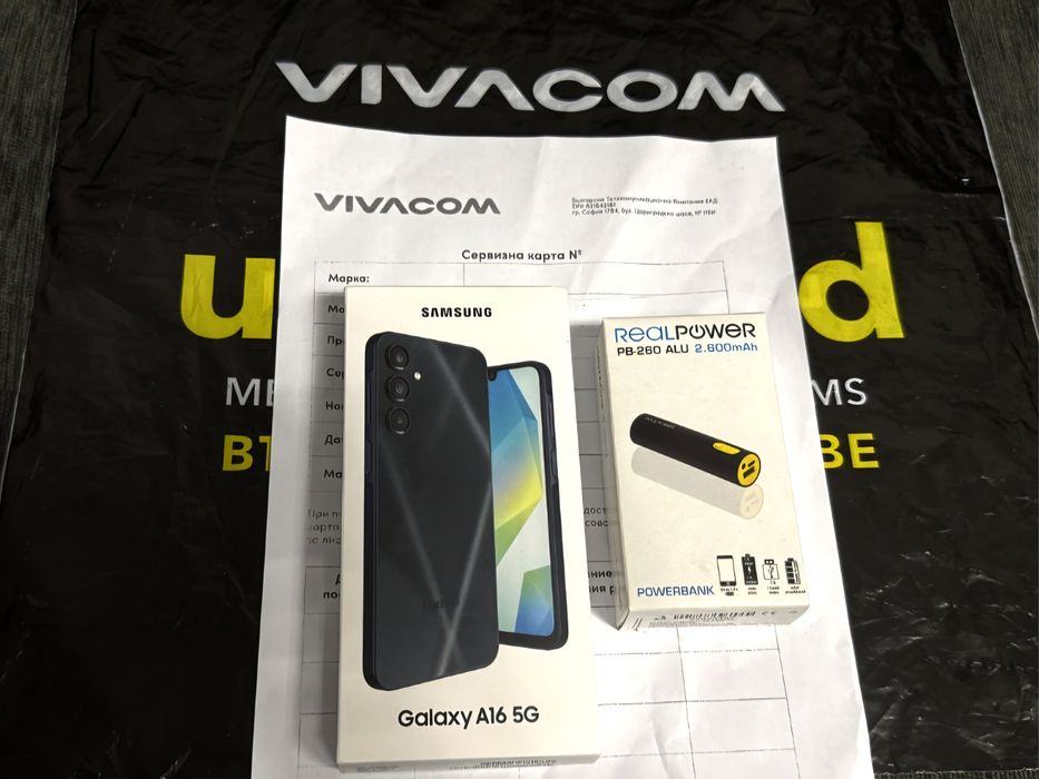 ЗАПЕЧАТАН 128GB Samsung A16 5G PB Гаранция Vivacom 2027 Черен / Black гр. София Младост 1 • OLX.bg