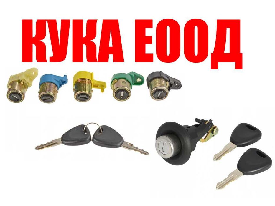 Патронник с ключове за врата и багажник Renault Kangoo 1,Dacia Sandero ...