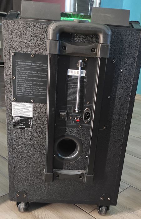Тонколона Lenco PMX-250 | Portable High Power DJ Mixer System 200 Watt ...