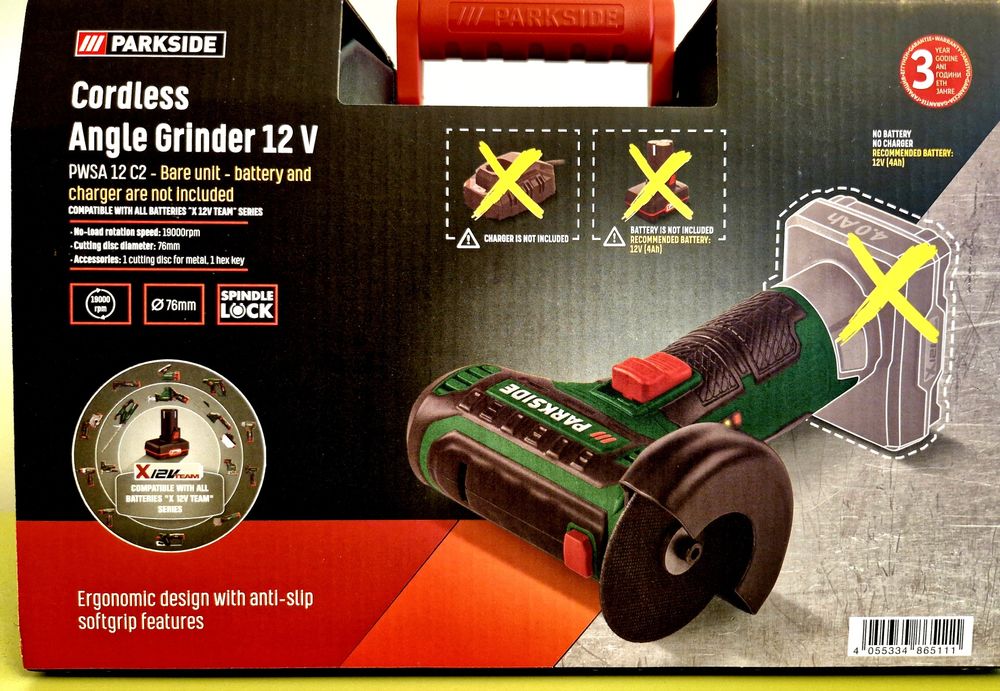 Акумулаторен ъглошлайф 12v Parkside гр. София Младост 2 • OLX.bg