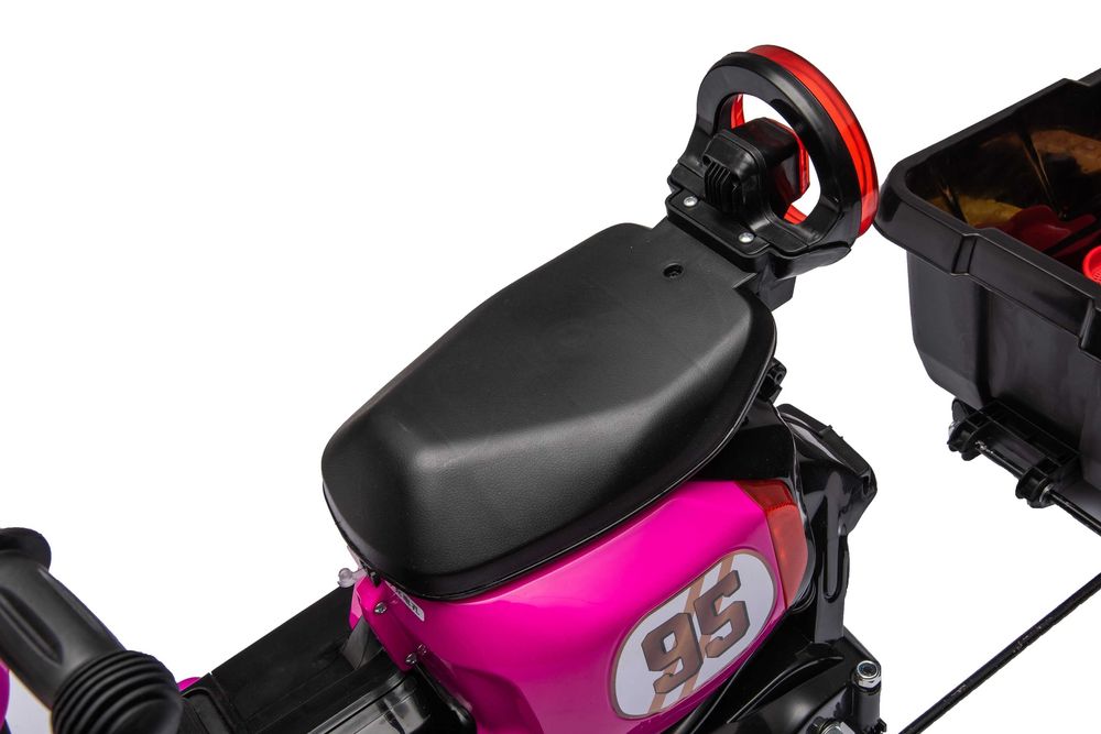 Scuter electric cu remorca, telecomanda Kinderauto BJBTK3 2x 35W Rose ...