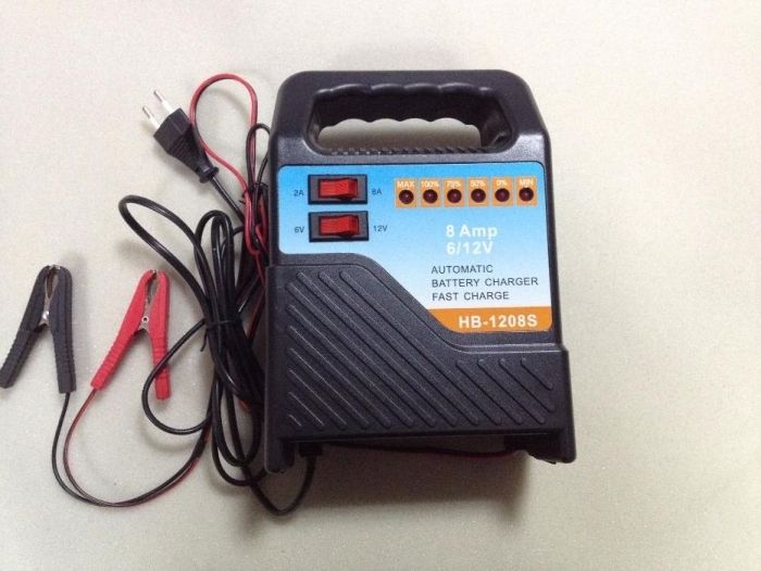 Зарядно за акумулатор 6 12v 8amp Автоматично спиране след като се заре