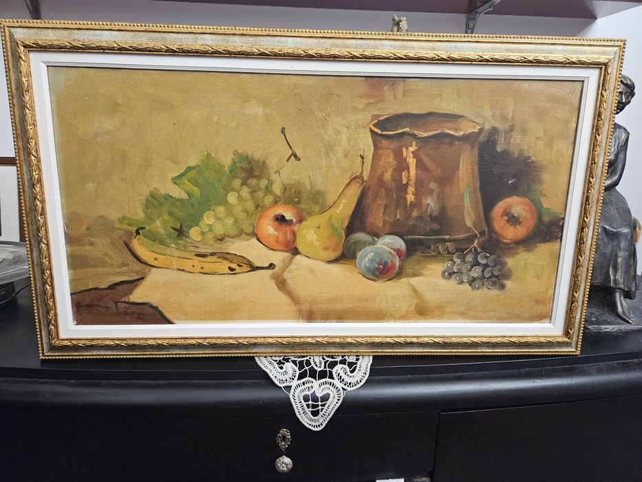 Tablou vechi ulei pe panza Ilfov Baneasa • OLX.ro