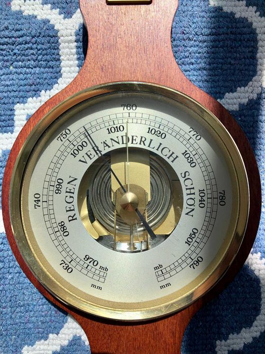 Statie meteo vintage cu termometru, barometru si higrometru Ramnicu ...