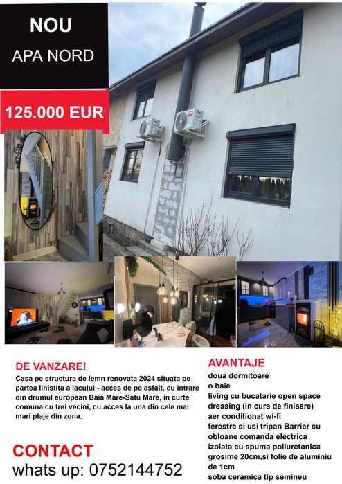 Casa de vanzare APA NORD Apa • OLX.ro