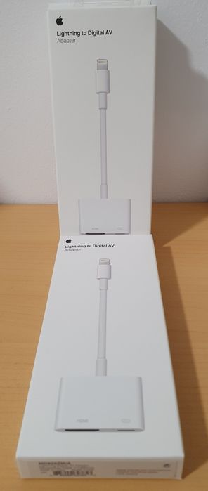 ORIGINAL Apple Incarcator iPhone iPad Adaptor HDMI Cablu USB Lightning ...